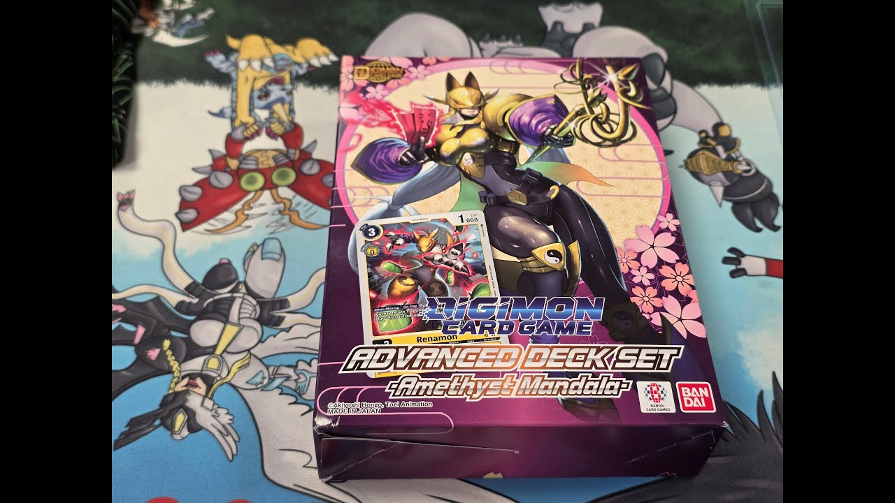 Digimon TCG Sakuyamon Advanced Deck Amethyst Mandala opening - YouTube
