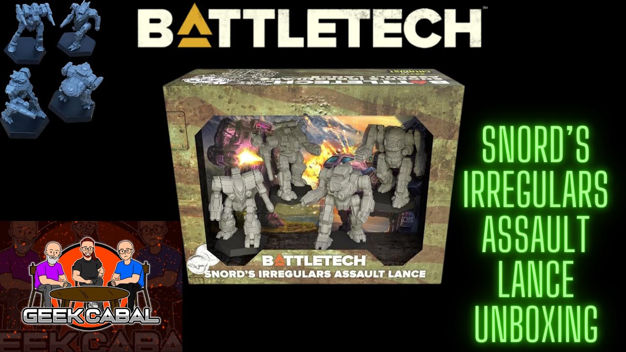 BattleTech Unboxing: Snord's Irregulars Assault Lance - YouTube