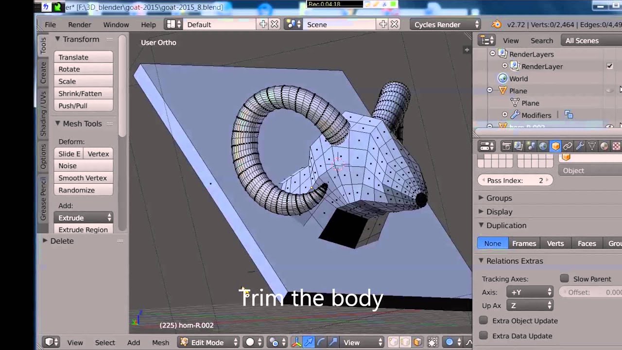 3D design and printing for the goat - YouTube
