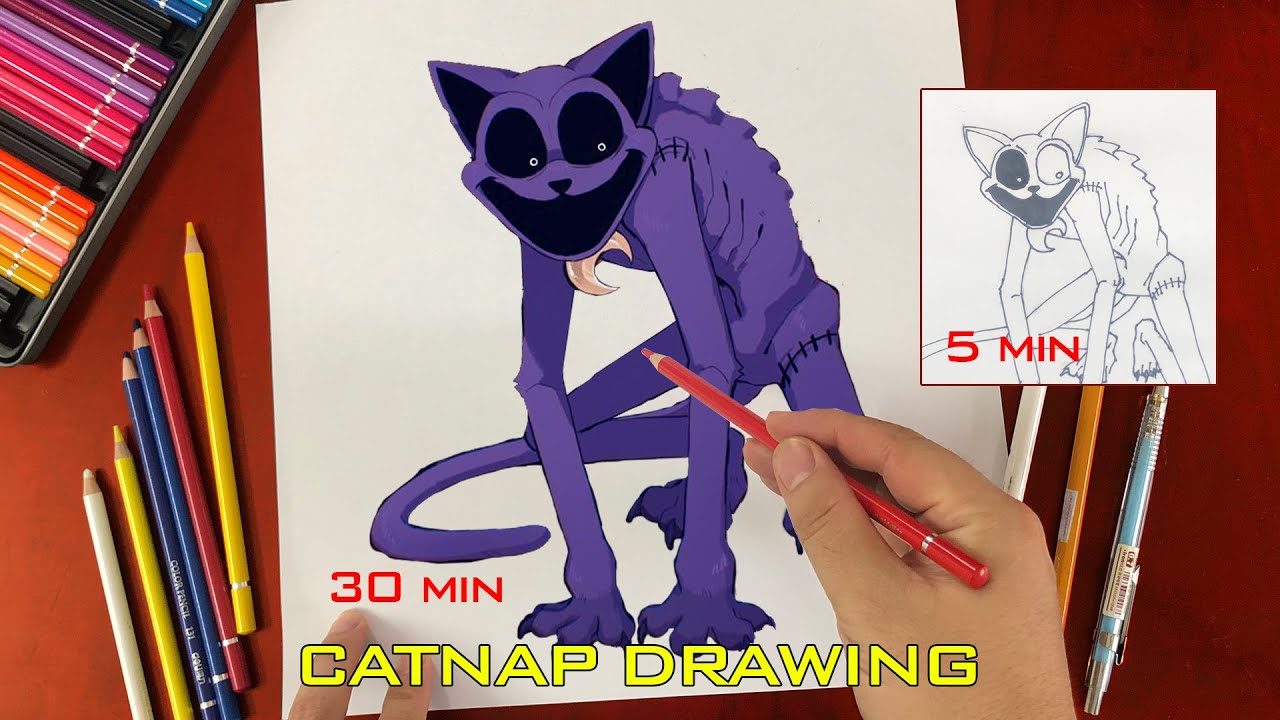 How to Draw CATNAP Step by Step - Smiling Critters - Poppy Playtime ...