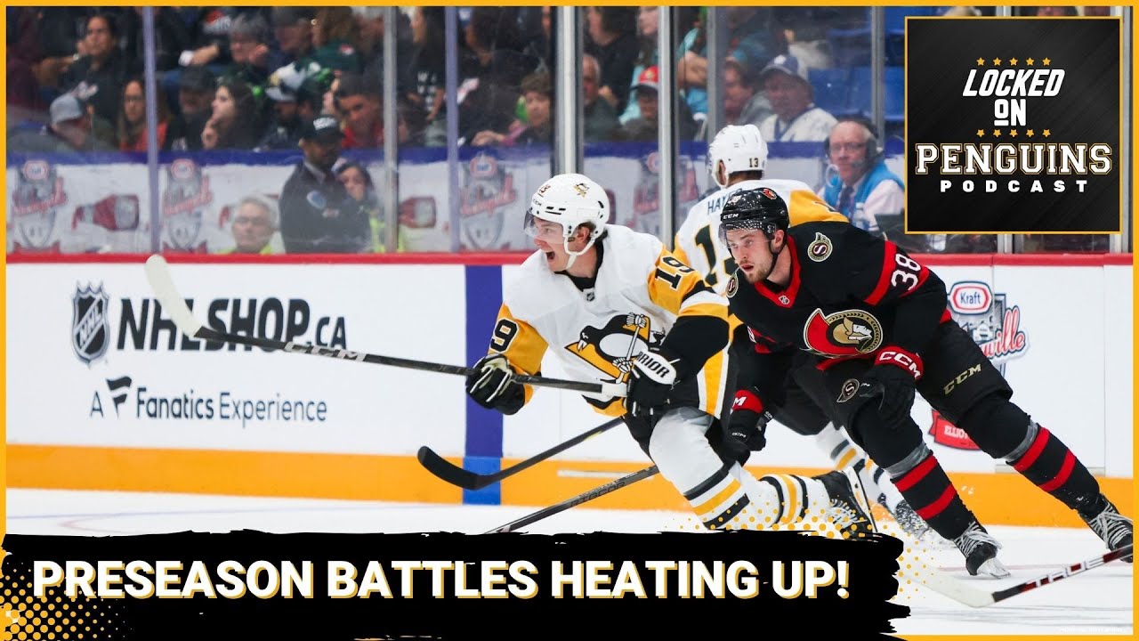 Three Penguins forwards continuing to push for final roster spots ...