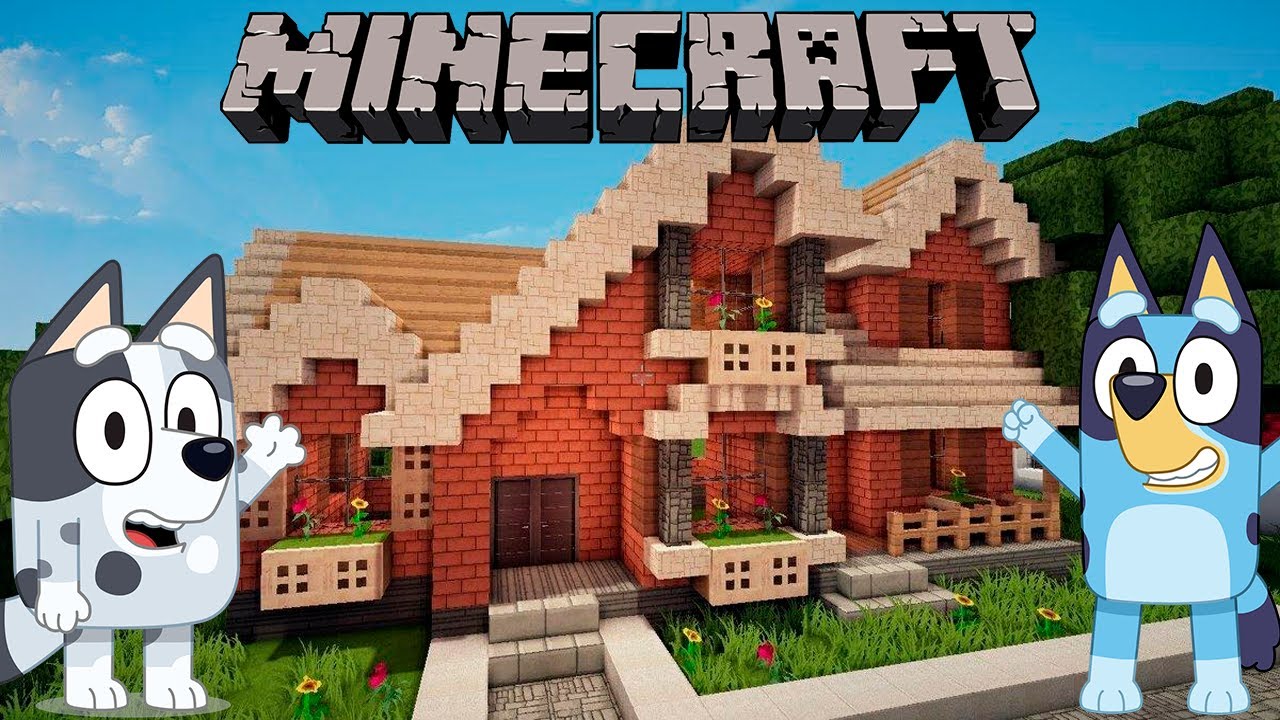 Bluey & Muffin Plays Minecraft 9! - YouTube