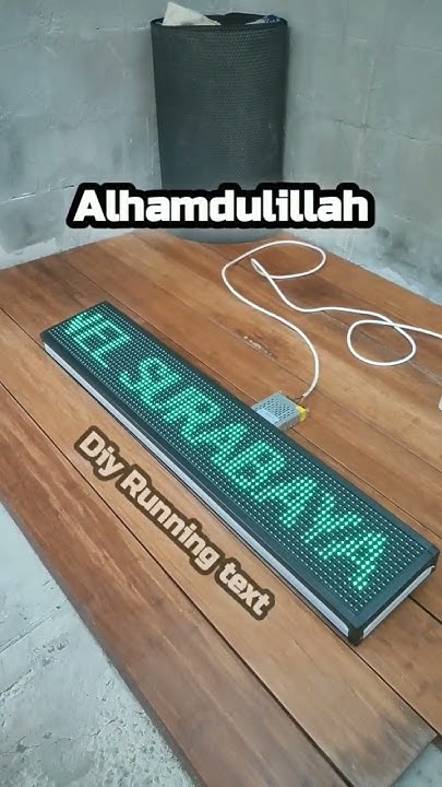 belajar merakit running text - YouTube