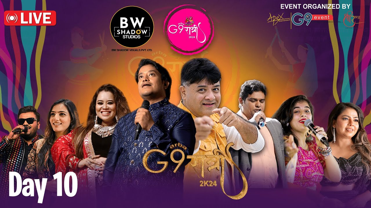 G9 Garba Ratri Day-10 | 2024 | BW Shadow Events - YouTube