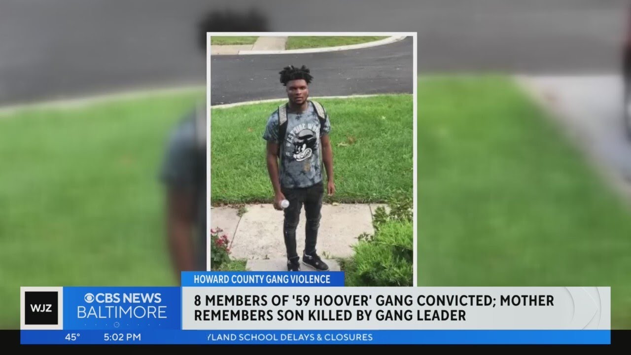 Eight members of Howard County "59 Hoover" gang sentenced, mother ...