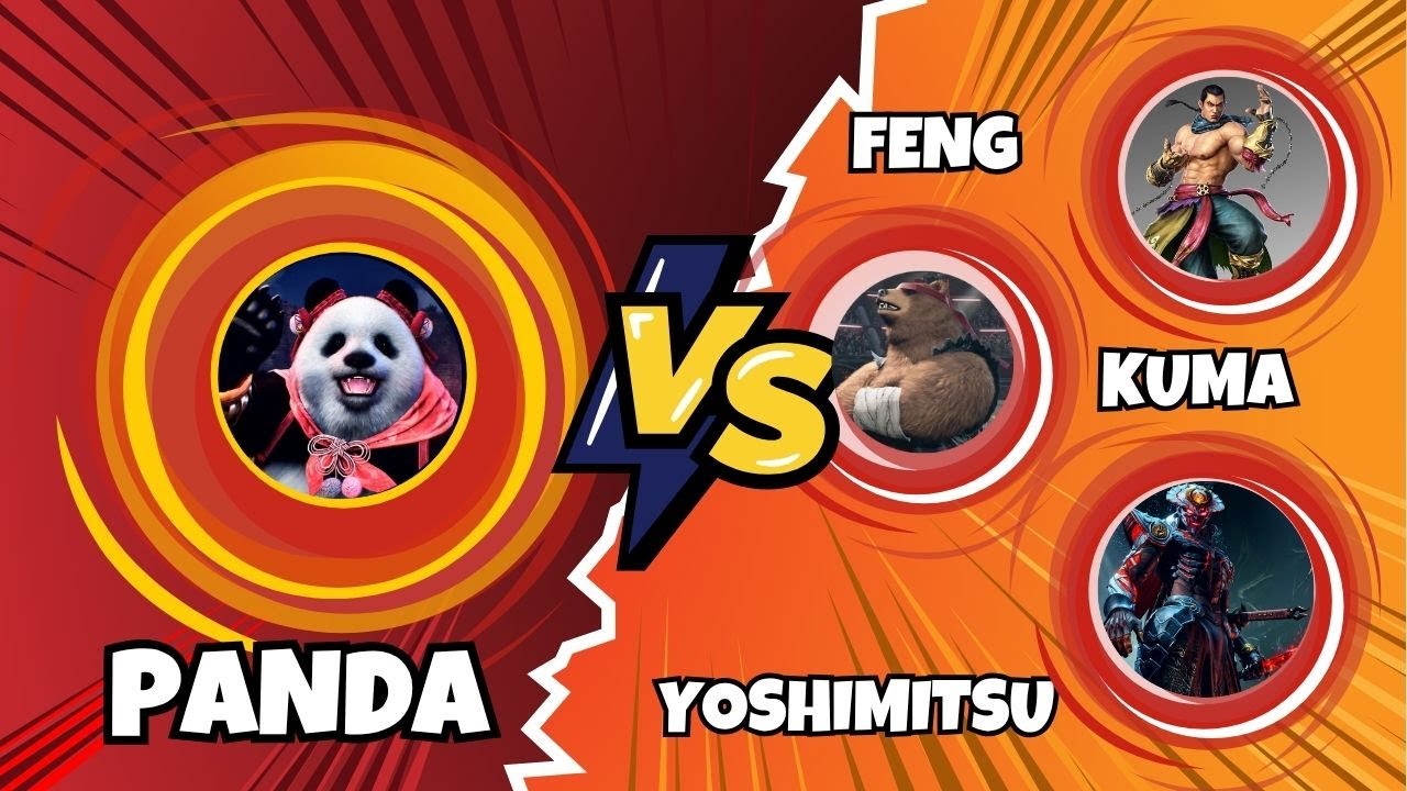 The Unorthodox Showdown! Feng, Yoshimitsu, Kuma vs. Panda - YouTube