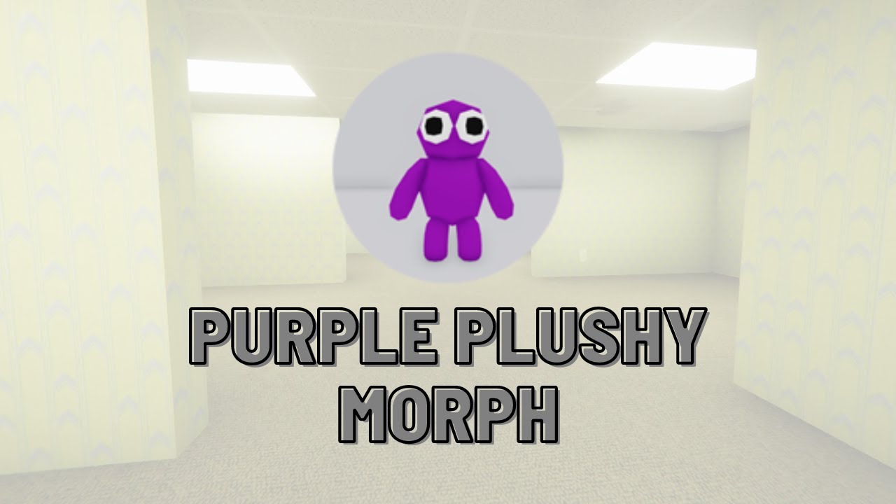 How to get purple plushy morph in backrooms morphs roblox - YouTube
