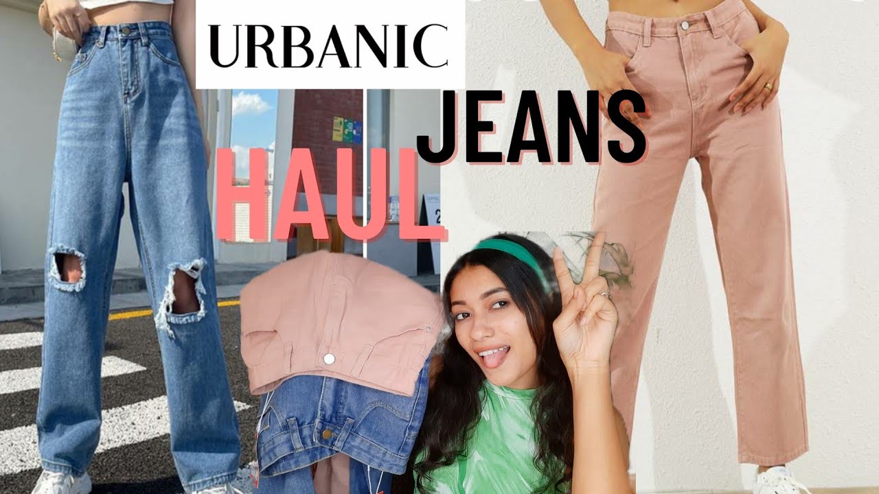 URBANIC JEANS HAUL |*Best* Trendy High Waist Jeans Haul | wide- leg ...