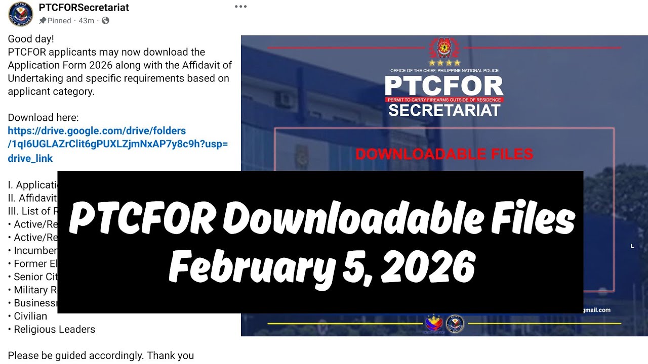 PTCFOR Downloadable Files | Feb 5, 2026 - YouTube