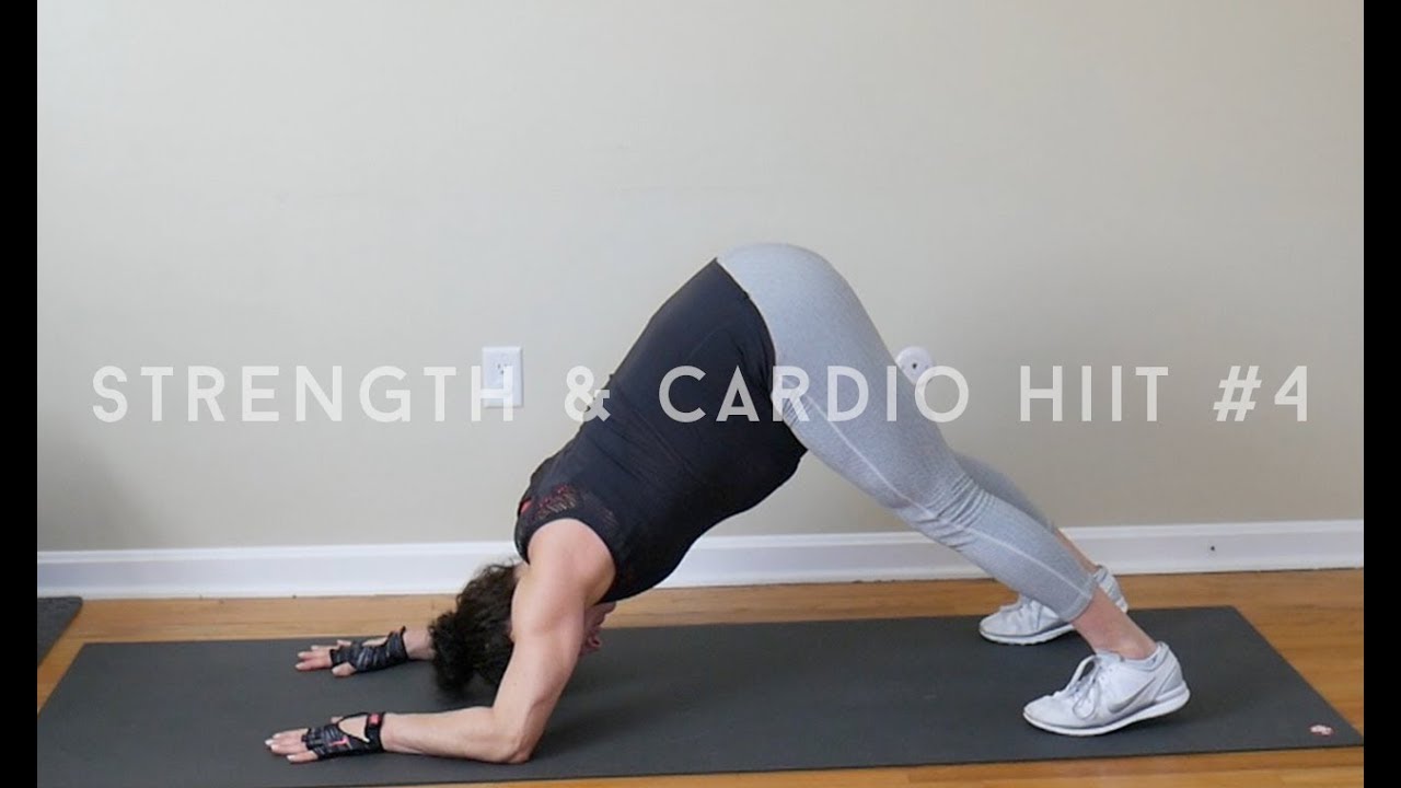 Strength and Cardio HIIT #4: Chest & tris focus - YouTube