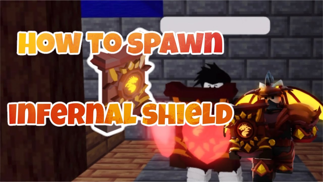 How to spawn “Infernal Shield” in roblox bedwars - YouTube