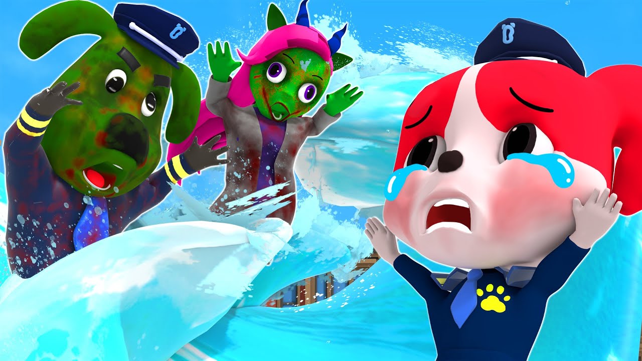 Run Now!! Zombie Dr. Antel Appears at the Pool! | Sheriff Labrador ...