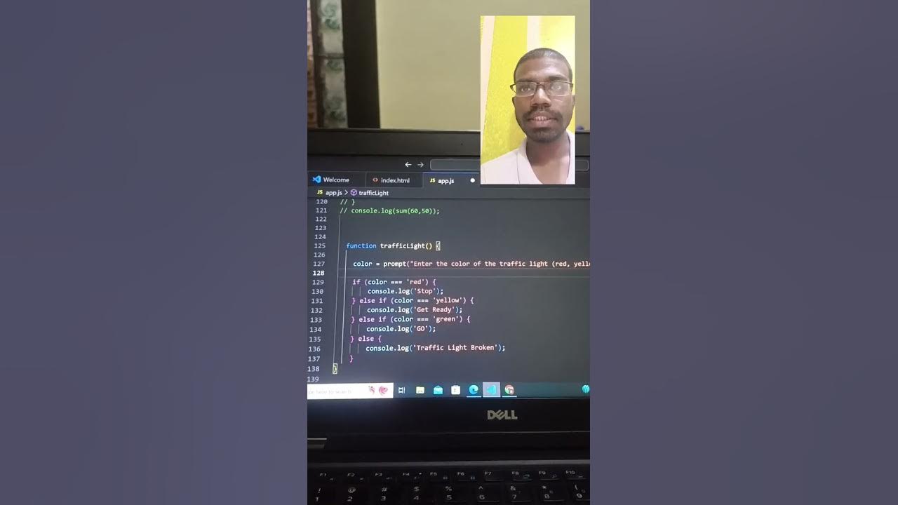 Web Development Challenge Day 48: Part 1: Traffic light using functions in js - YouTube