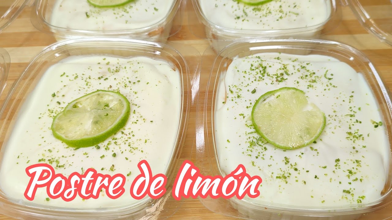 postre de limón 4 ingredientes - YouTube