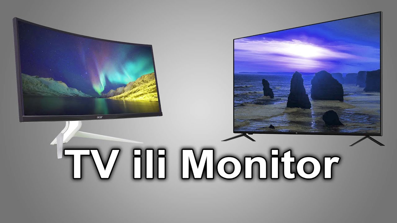 TV kao Monitor - Razlika izmedju monitora i TV-a - YouTube