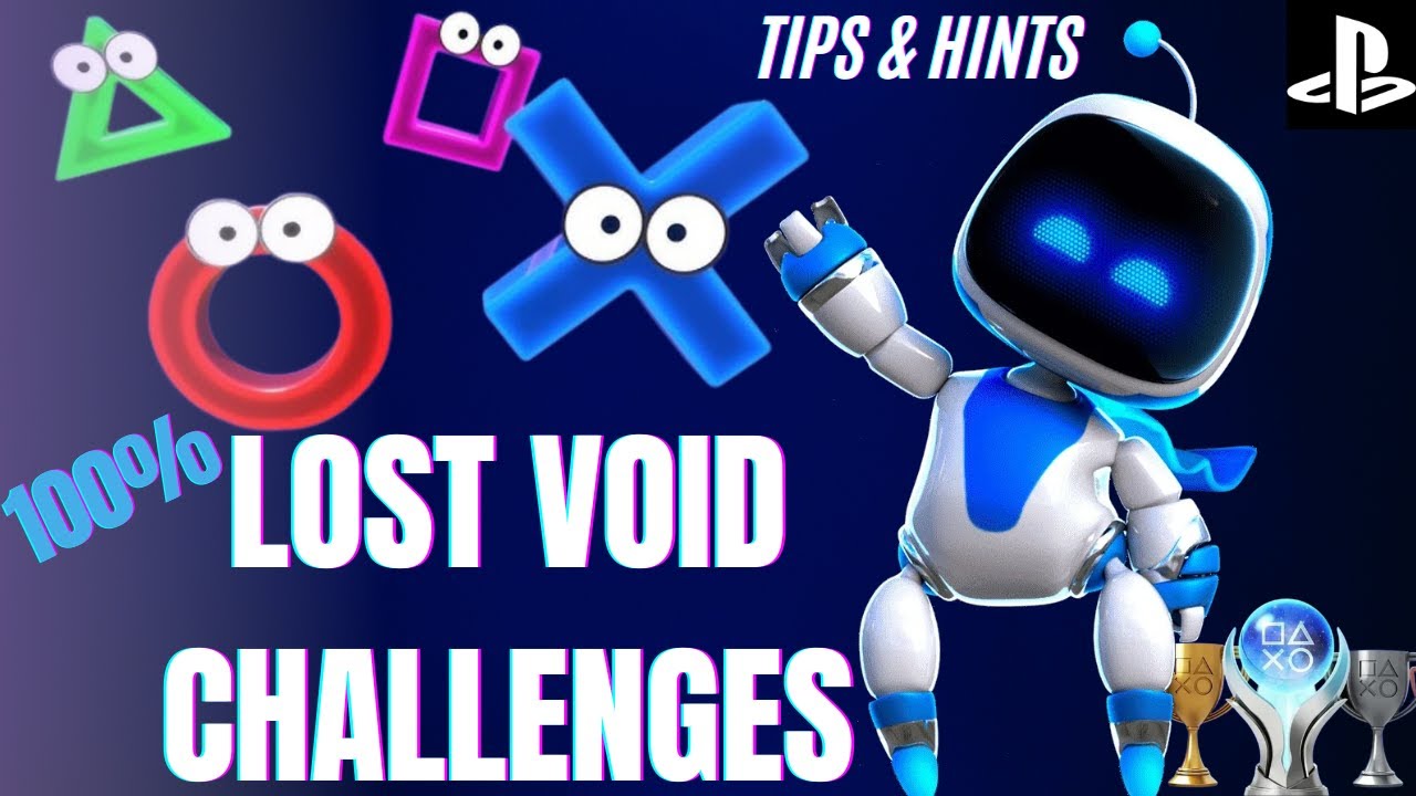 Astro Bot | All Lost Void Challenges Guide Triangle | Circle | Square ...