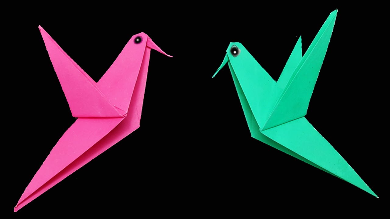 how to make paper bird | Origami Bird making Instructions step by step ...