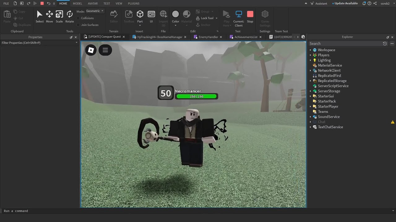 Roblox Studio - Necromancer Idle Anim In Studio Test | Dev Log #16 ...