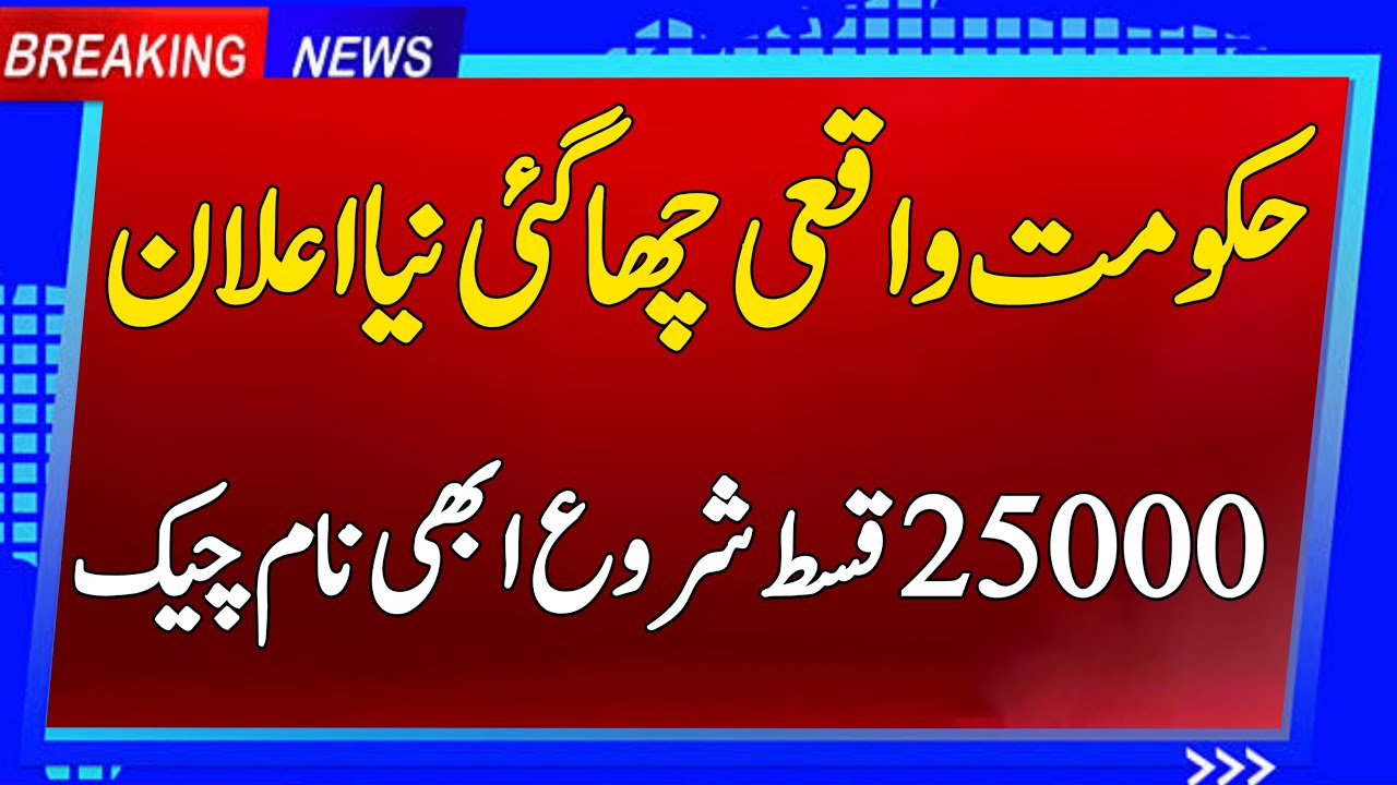 Ehsaas Program 25000 Online Check Apply 2022 | 25000 Check Karne Ka ...