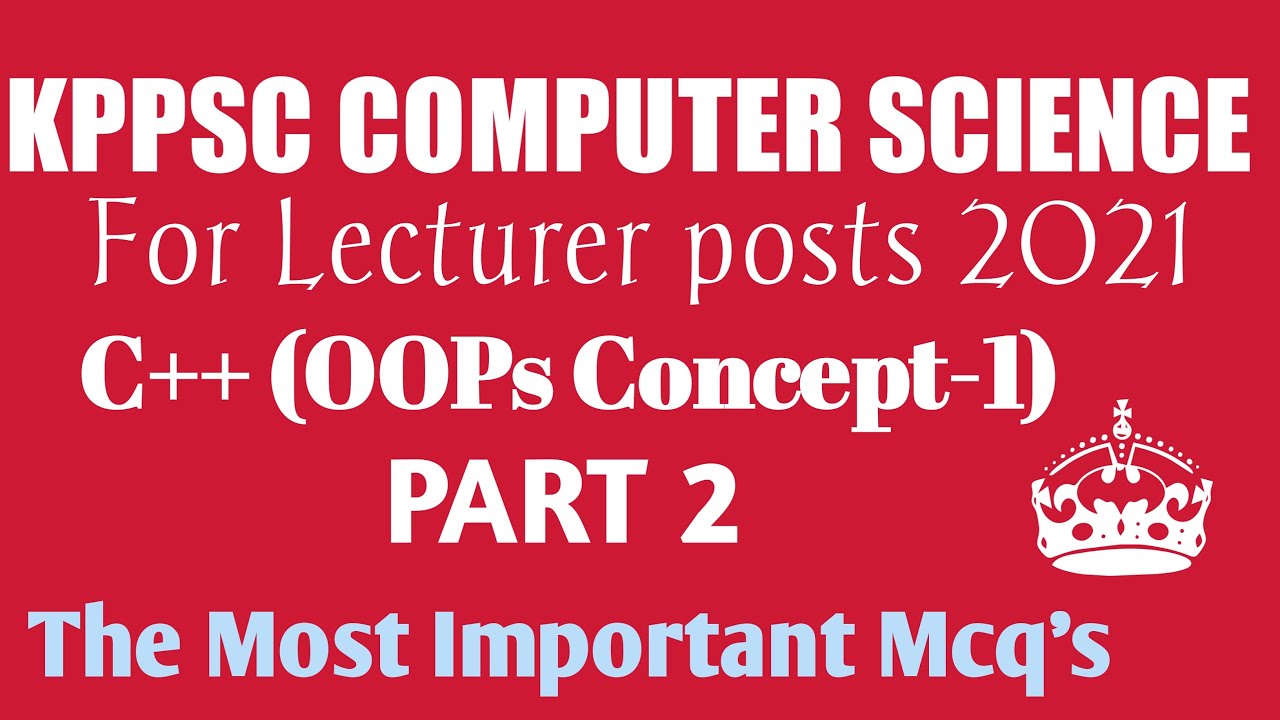 KPPSC Computer Lecturer Test C OOPs Part 2 Mcq s Test kppsc-computer-lecturer-test-c-oops-part-2-mcq-s-test
