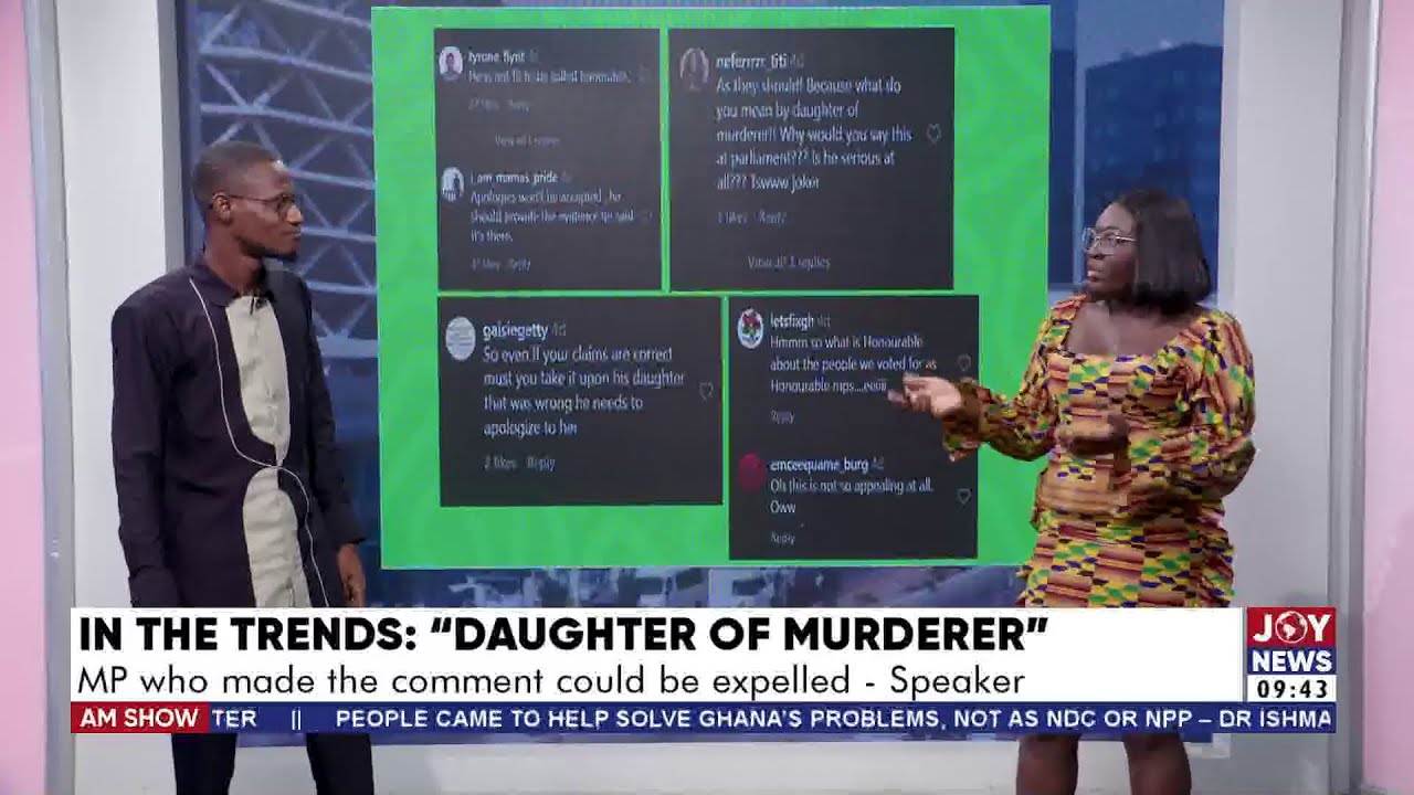 "Daughter of A Murderer": MP who made the comment could be expelled ...