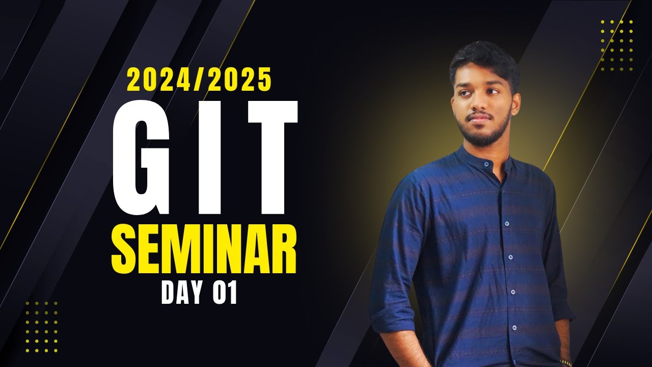 GIT Seminar | Day 01 | AL ICT | Yasindu Ranathunga - YouTube
