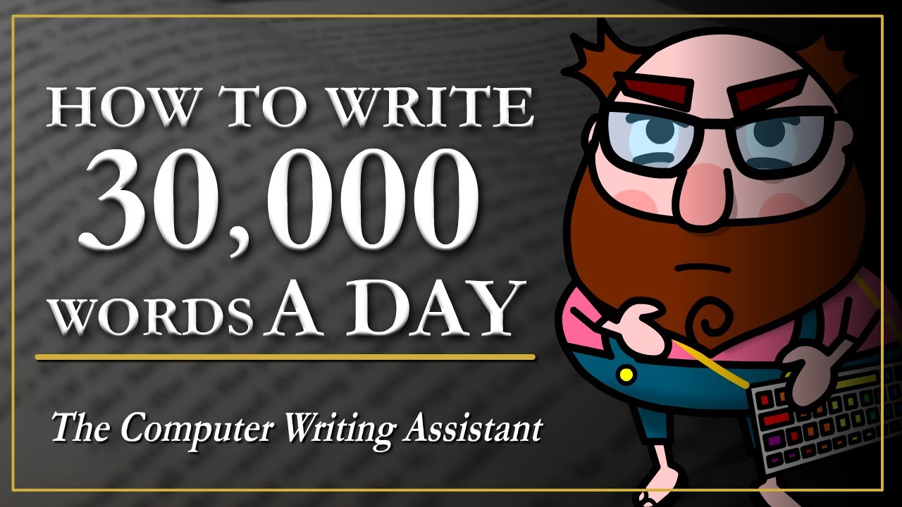How To Write 30,000 Words A Day - YouTube