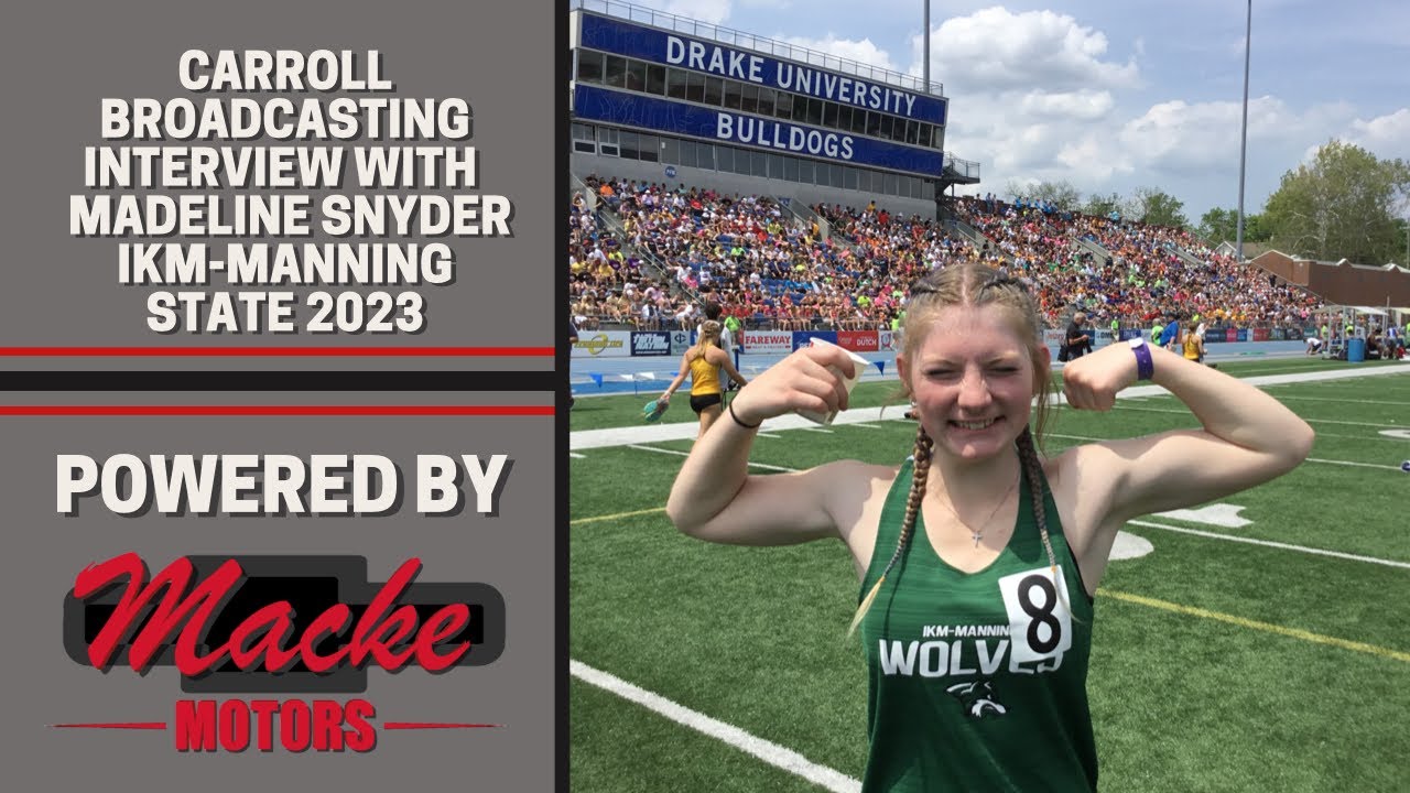 Carroll Broadcasting Sports Network interview with Madeline Snyder of ...