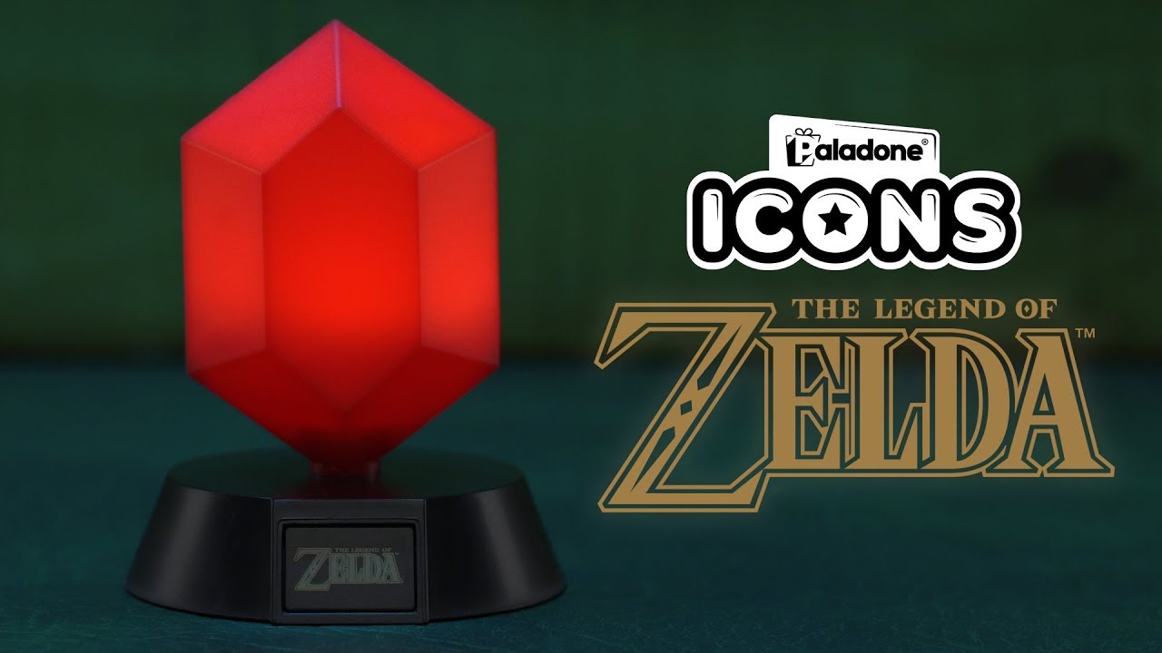 The Legend of Zelda Red Rupee Icon Light | Paladone - YouTube
