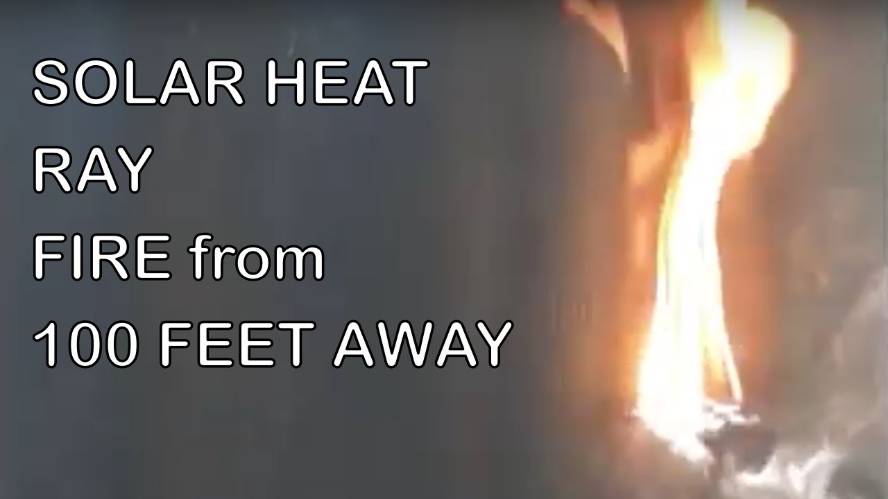 Solar Fire from 100 feet ARCHIMEDES ancient Greece -el-as solar mirrors ...