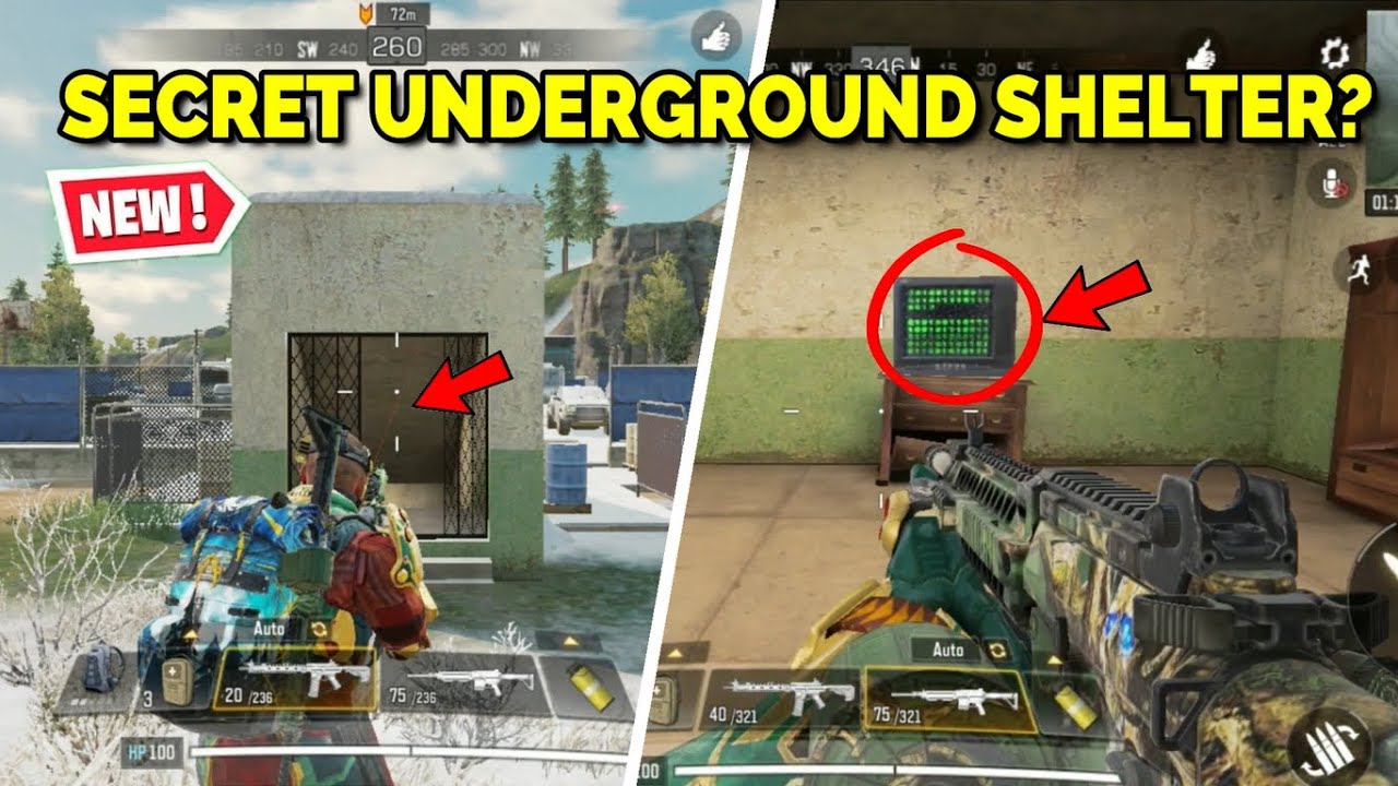*NEW* SECRET UNDERGROUND SHELTER Location in Call of Duty Mobile Battle ...