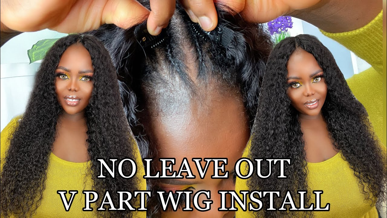 Tutorial : Easy V Part Wig Install + Style | No Leave Out Needed | Ft ...