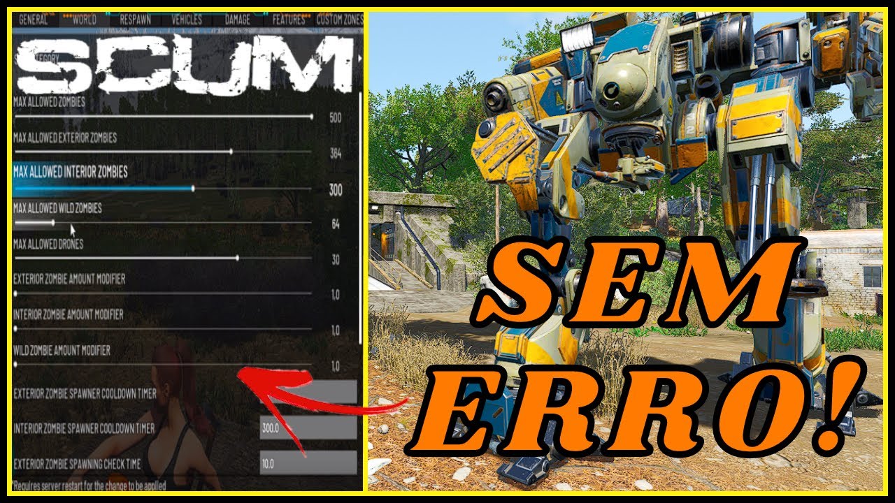 SCUM: PARE DE SOFRER! Tutorial atualizado pra CONFIGURAR o server do ...
