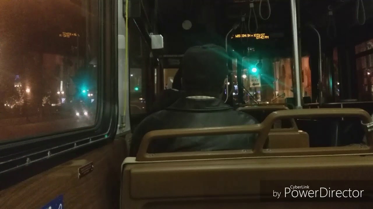 MCTS bus ride: New Flyer D40LF BLUE LINE to Wisconsin ave and 2nd ...
