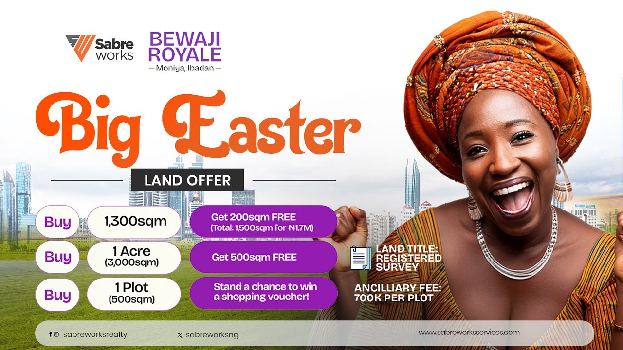Land For Sale In Ibadan Moniya-Bewaji Royale Moniya Ibadan Easter Land Promo - YouTube