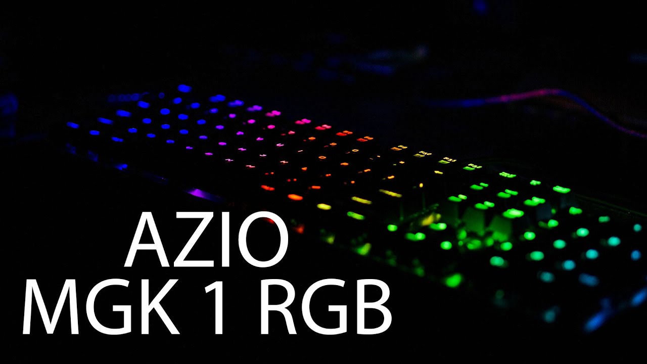 AZIO MGK 1 RGB Mechanical Gaming Keyboard Review - YouTube