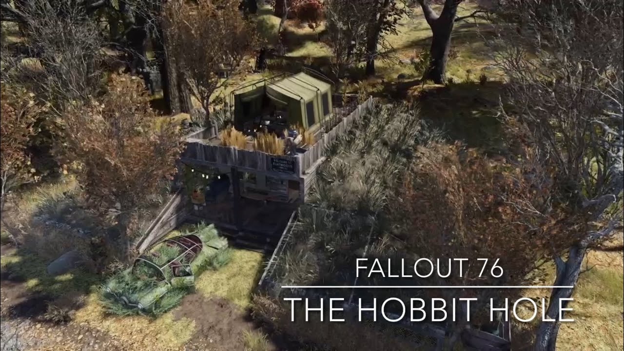 Fallout 76 Camp Build: The Hobbit Hole (New and Improved!) - YouTube