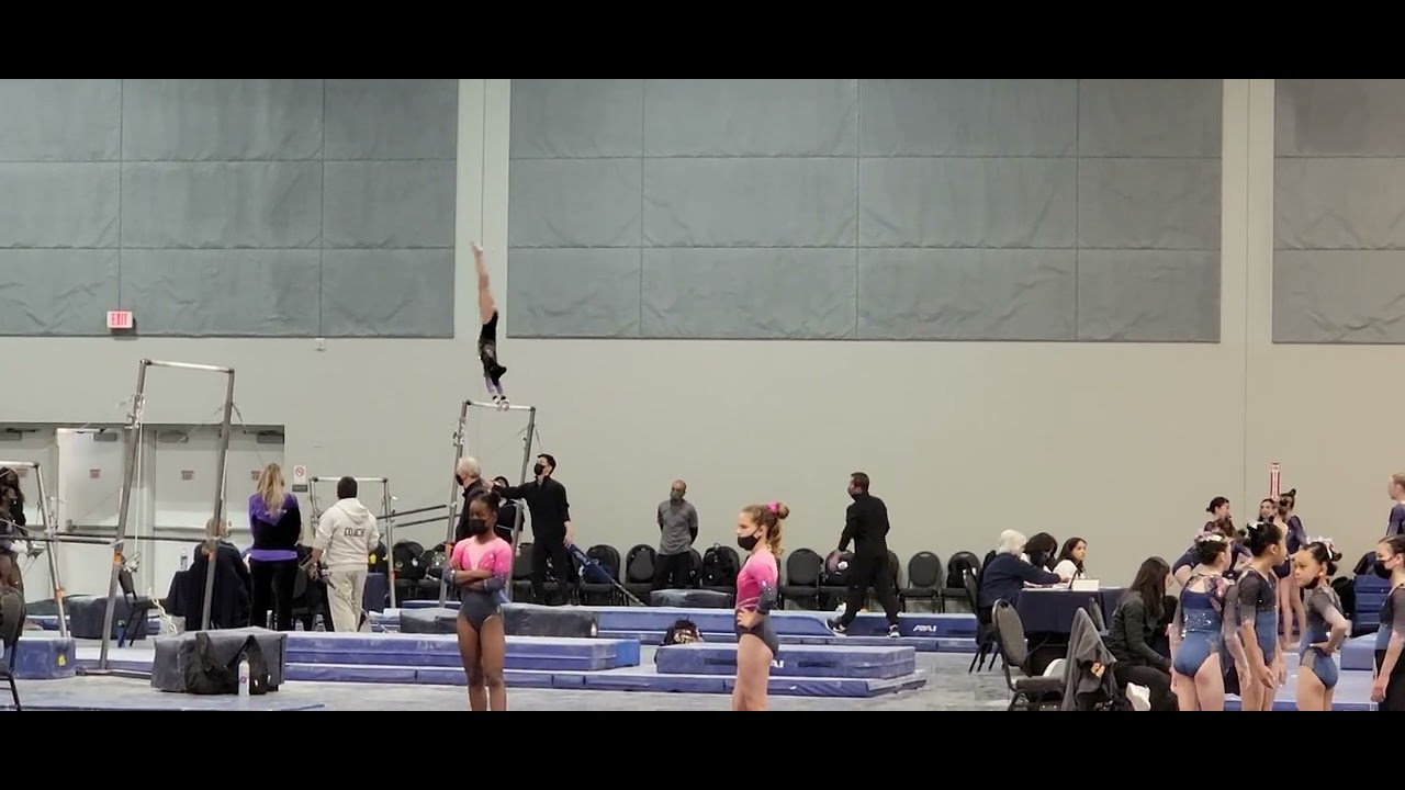 Level 7 Bars routine 9.650 - YouTube