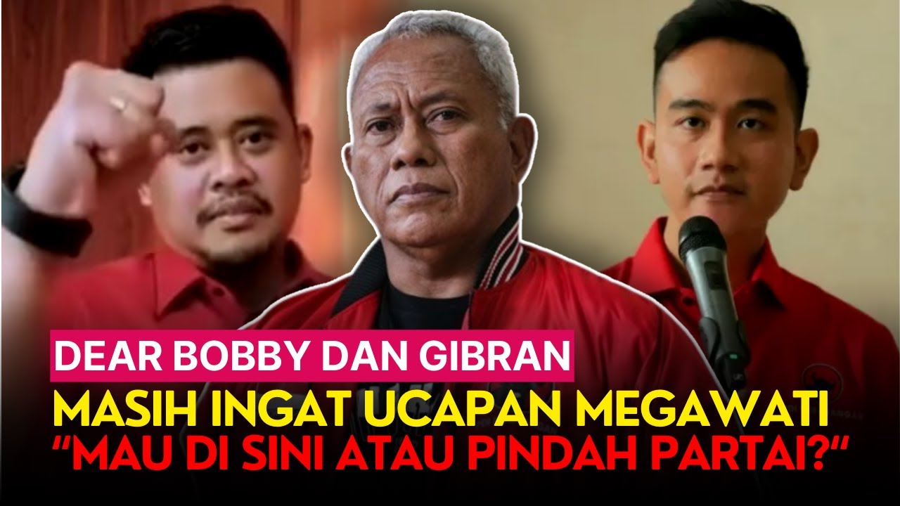 Dear Bobby dan Gibran, Masih Ingat Ucapan Megawati: Mau di Sini atau ...