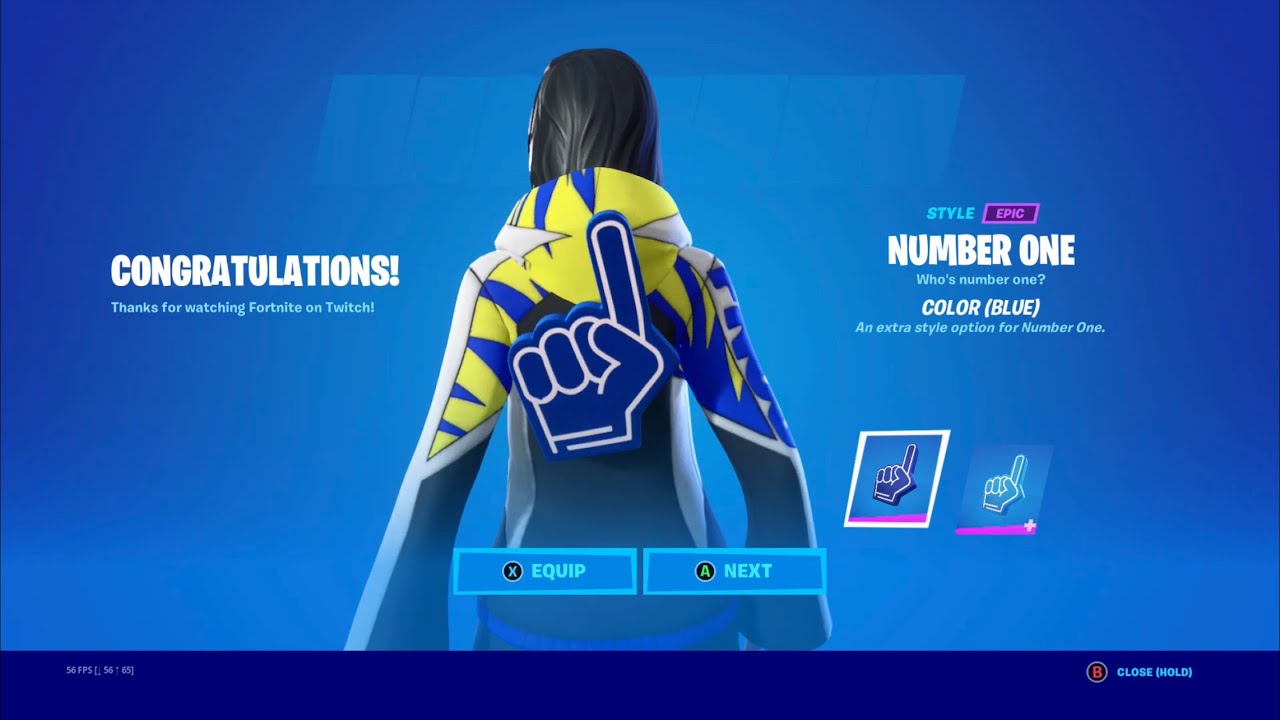 *FREE* NUMBER ONE "BLUE STYLE" BACK BLING!! (FORTNITE FNCS x TWITCH ...