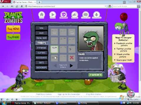 Plants vs Zombies: Make your own Zombie - YouTube