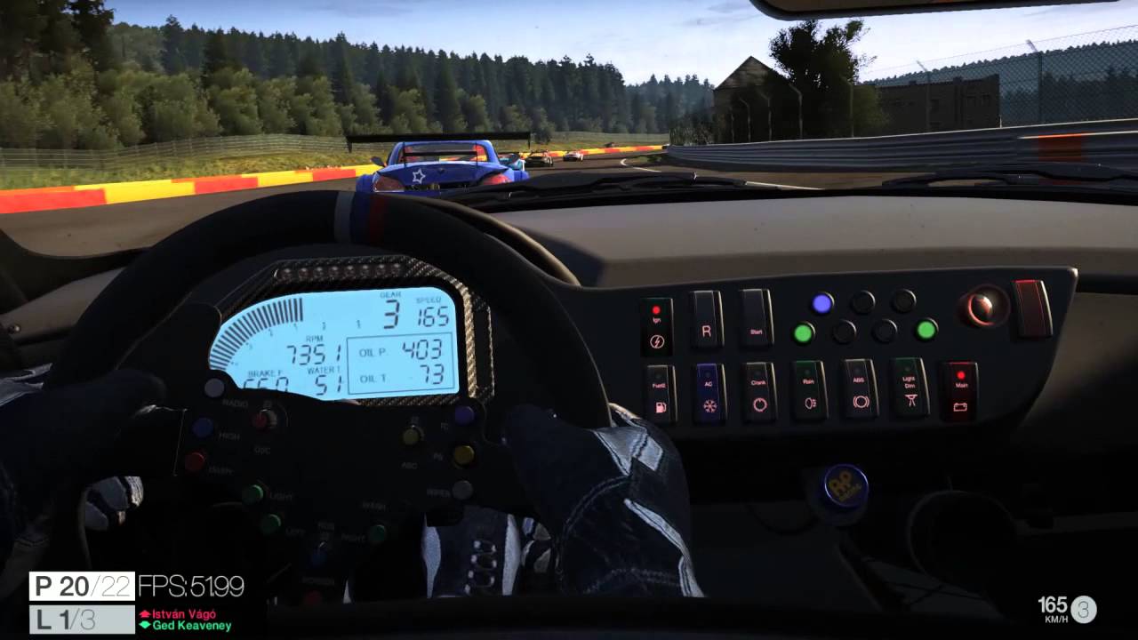 Project Cars - Some fun with Trackir5 and... AI - BMW Z4 GT4@Spa - YouTube