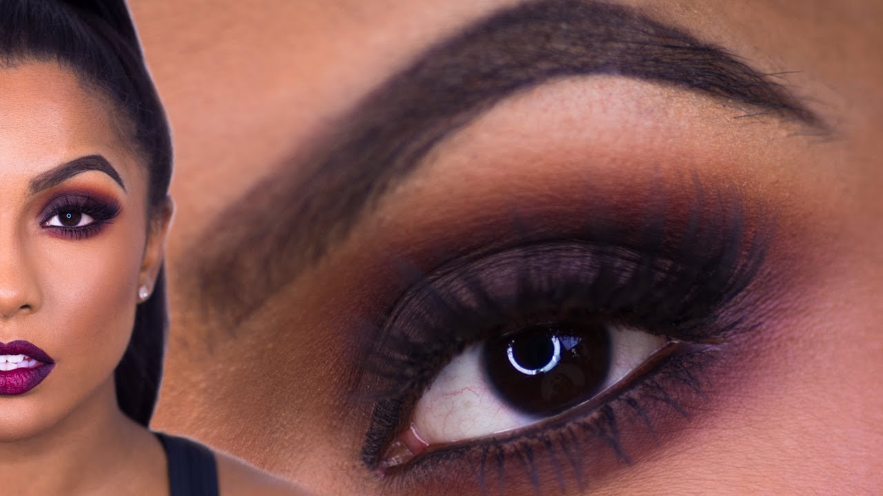 VAMP MAKEUP: SMOKEY EYE + OMBRE LIPS | Danica Theobald - YouTube