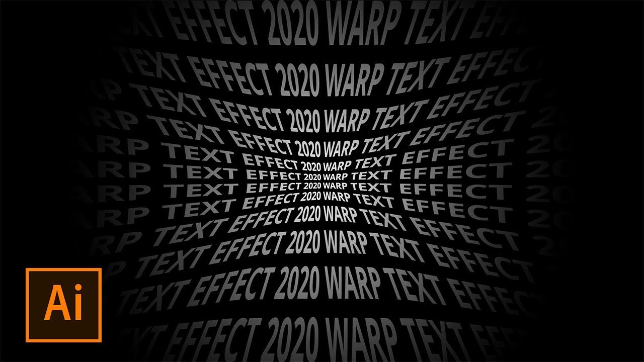 Illustrator Tutorial - Create Trendy Warp/Distortion Text Effect in ...