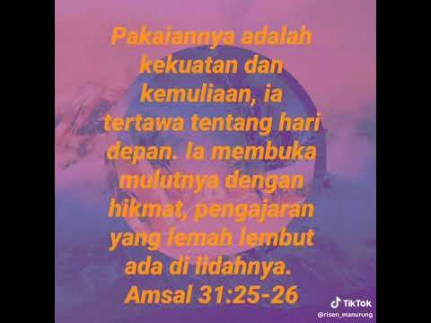 Amsal 31:25-26 - YouTube