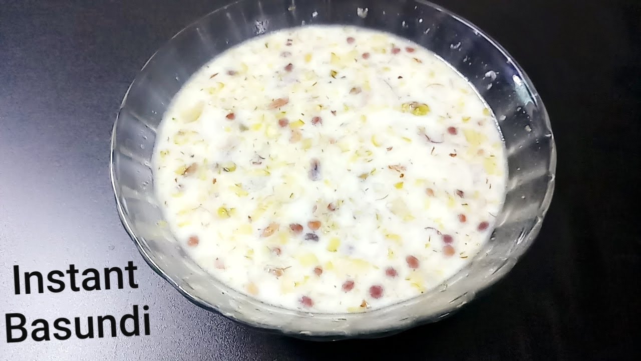 Instant Basundi Recipe | How to make Basundi at home | Home Made ...
