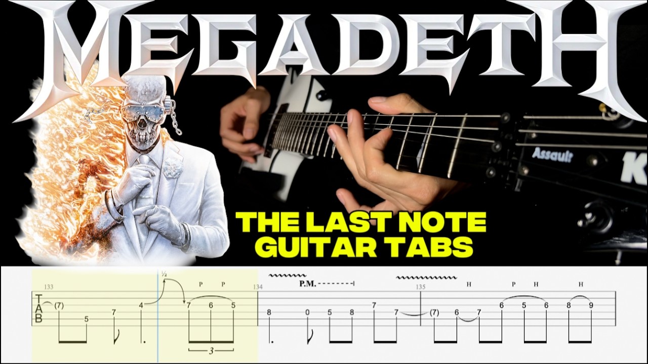 Megadeth - The Last Note Guitar Cover W/Tabs - YouTube