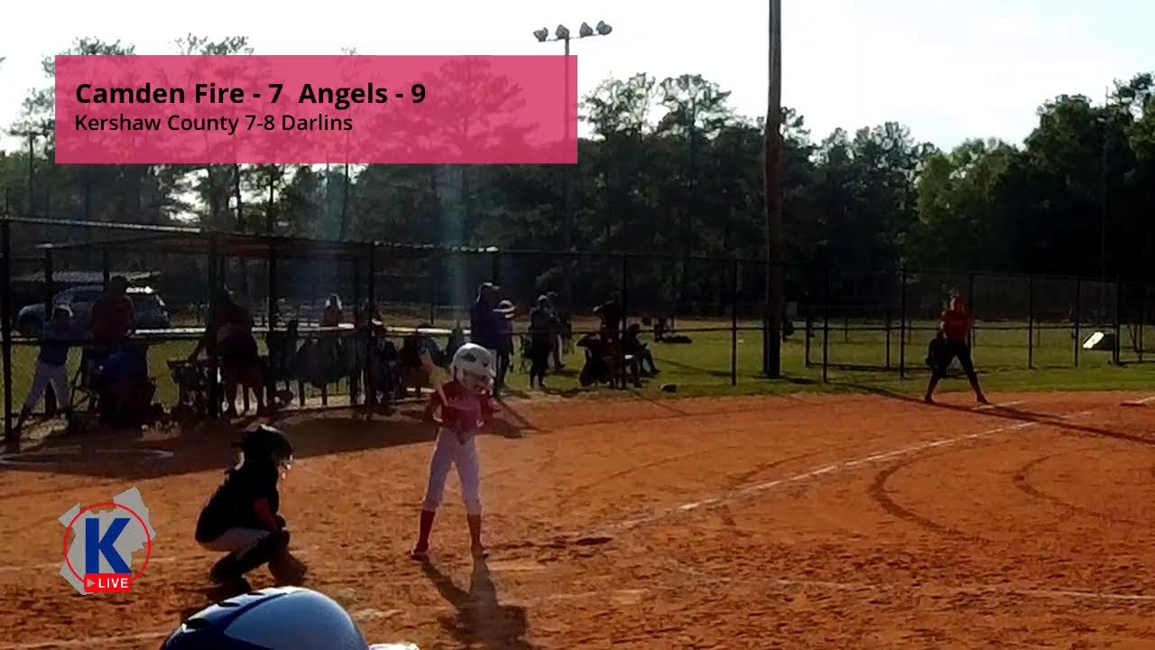 Kershaw County 7-8 Darlings Softball - Camden Fire Department vs Angels ...