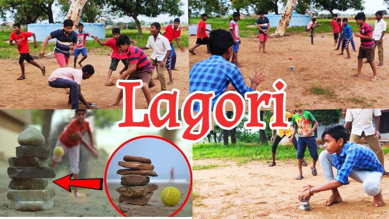 #లగోరి #lagori seven stones game fun game for kids Indian childhood ...