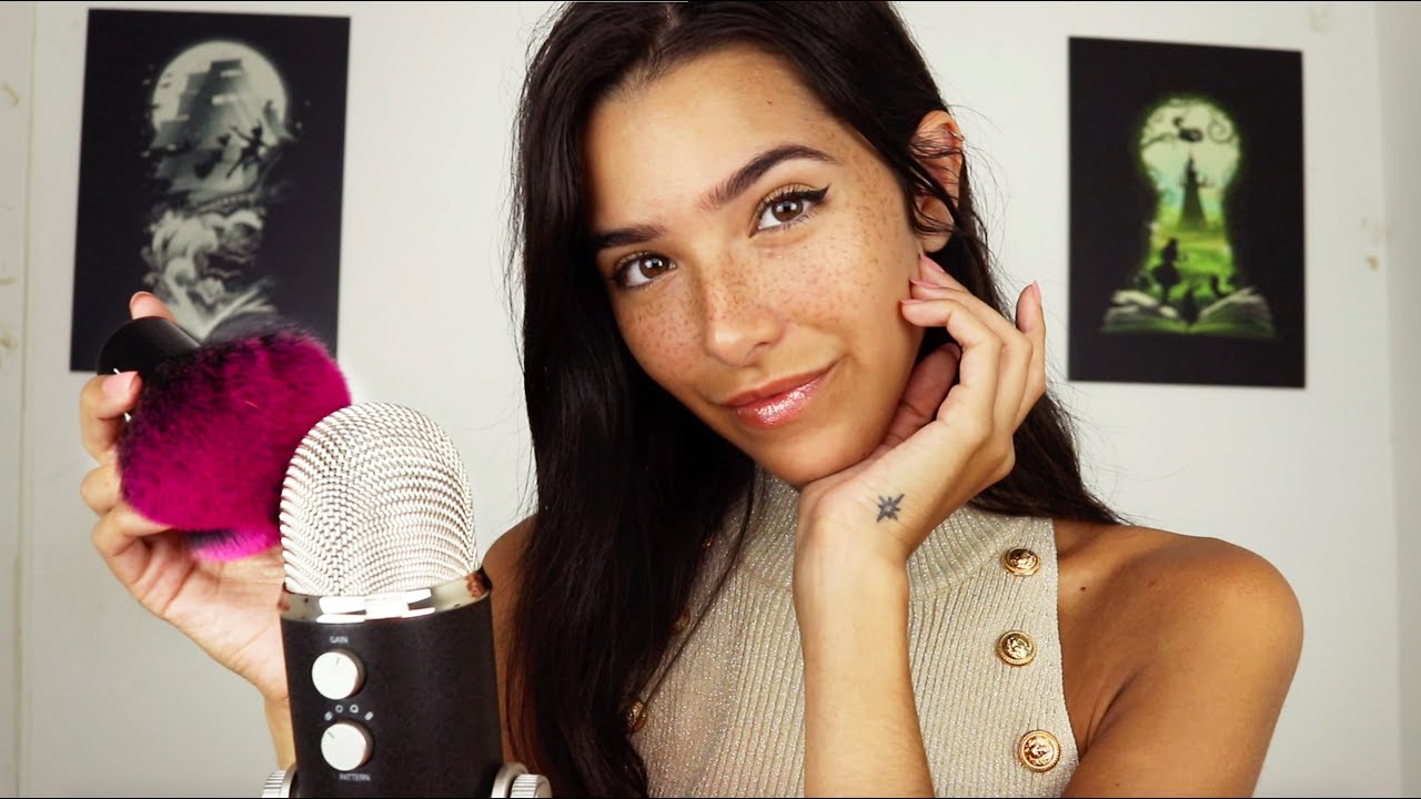 ASMR Soft Singing & Mic Brushing - YouTube